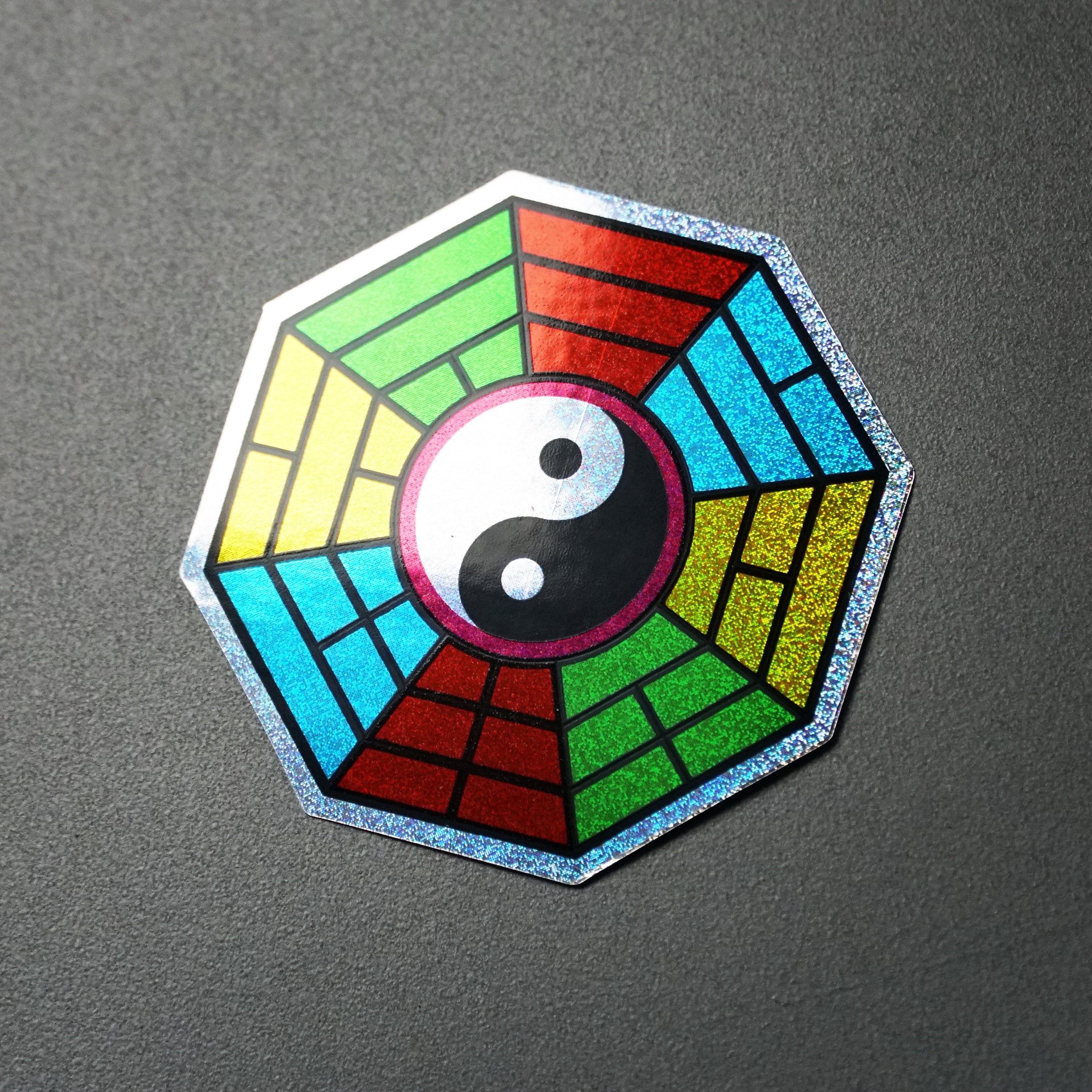 Yin Yang Bagua (Metallic/Glitter) Sticker | Dead Tyrant Society