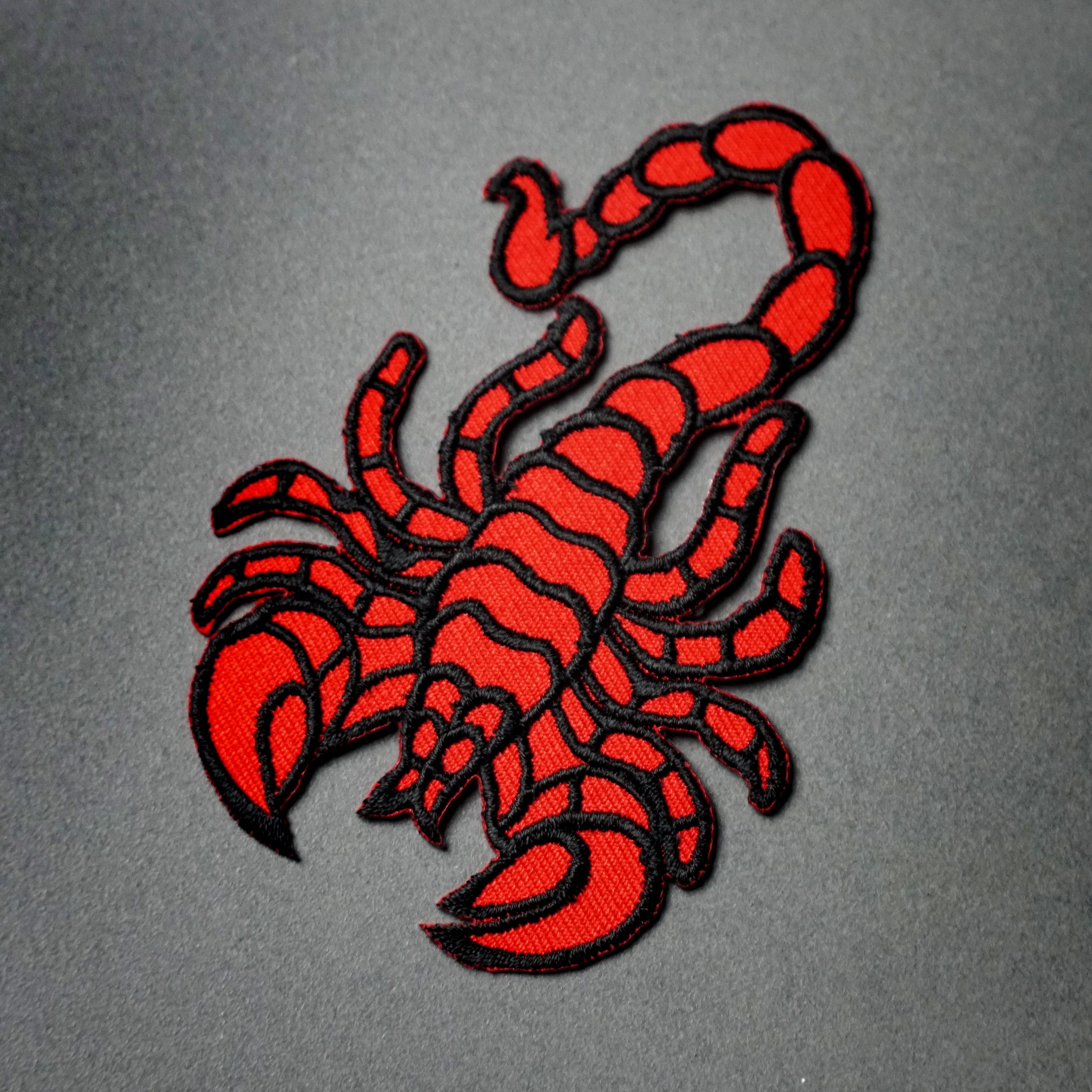 Red Scorpion (Iron-On Embroidered Patch) | Dead Tyrant Society
